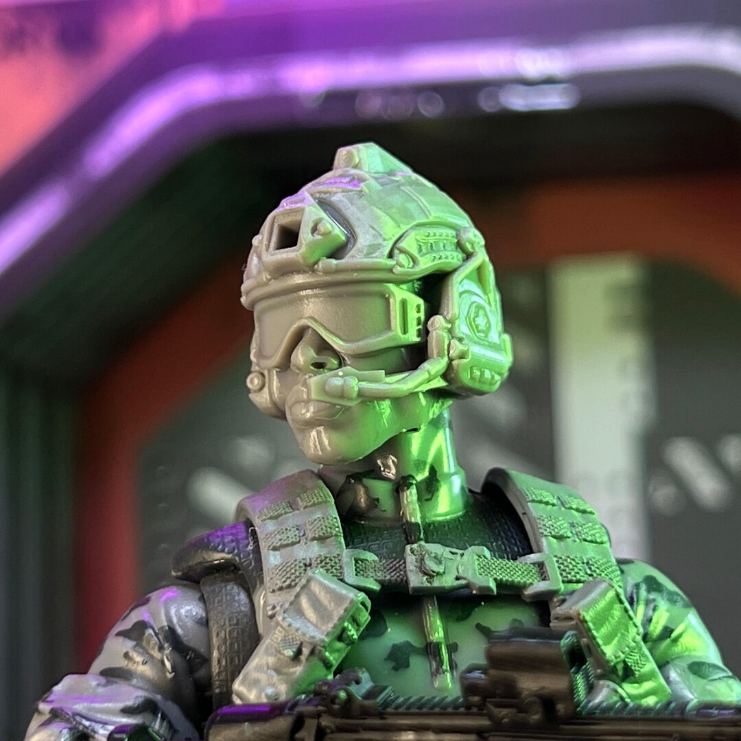 QRF Specialist Operator 3D Printed Head Sculpt (unfinished, Made to ...