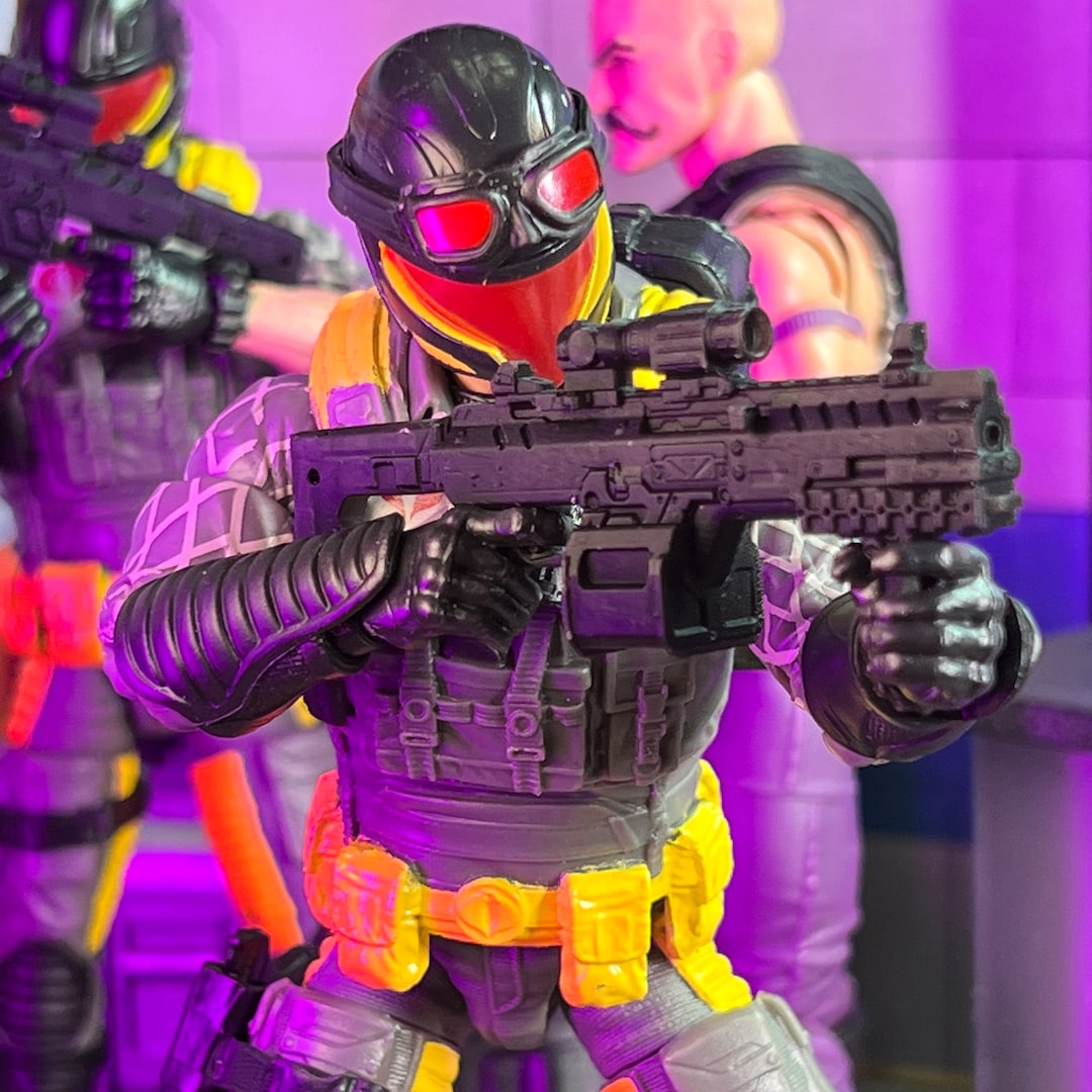 Hacksaw Drum Magazine Hard Combat SMG 1:12 or 1/18 Scale Toy Accessory ...