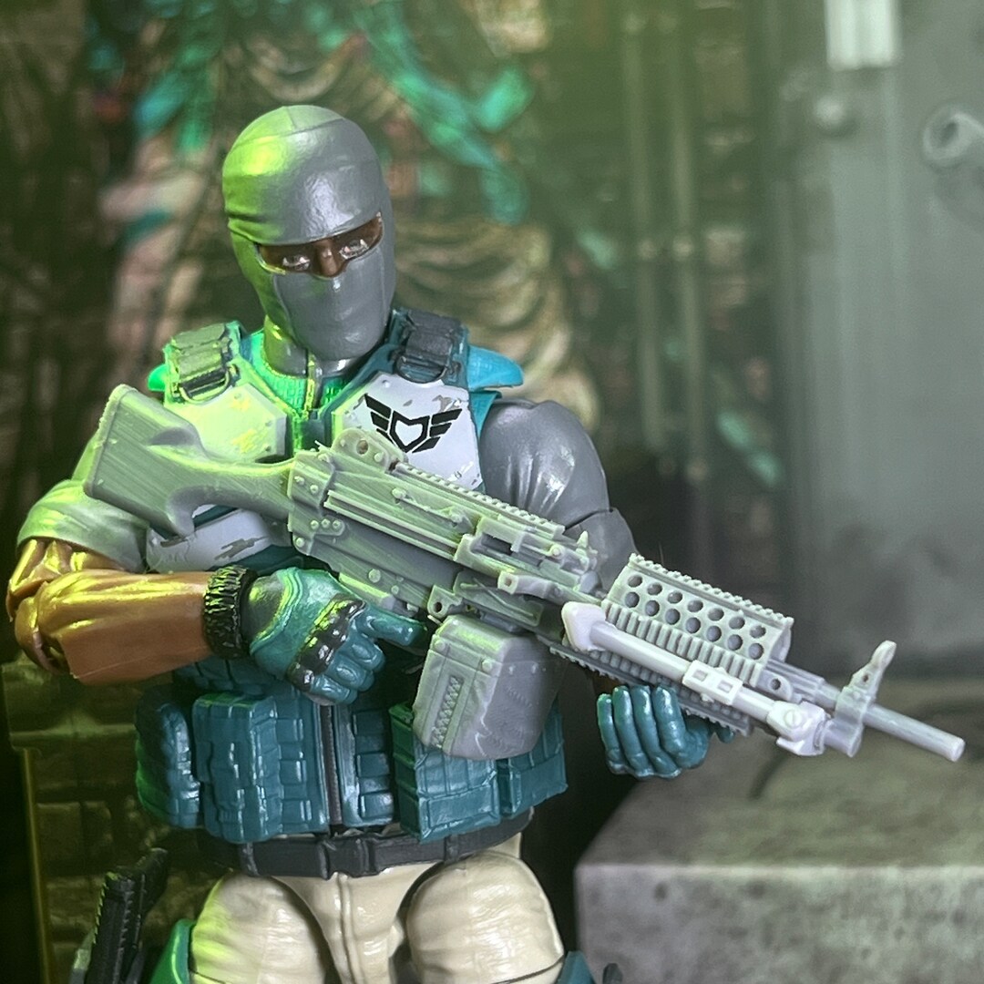 MK46 Standard LMG With Bipods 1:12 Scale Toy Accessory (unfinished ...