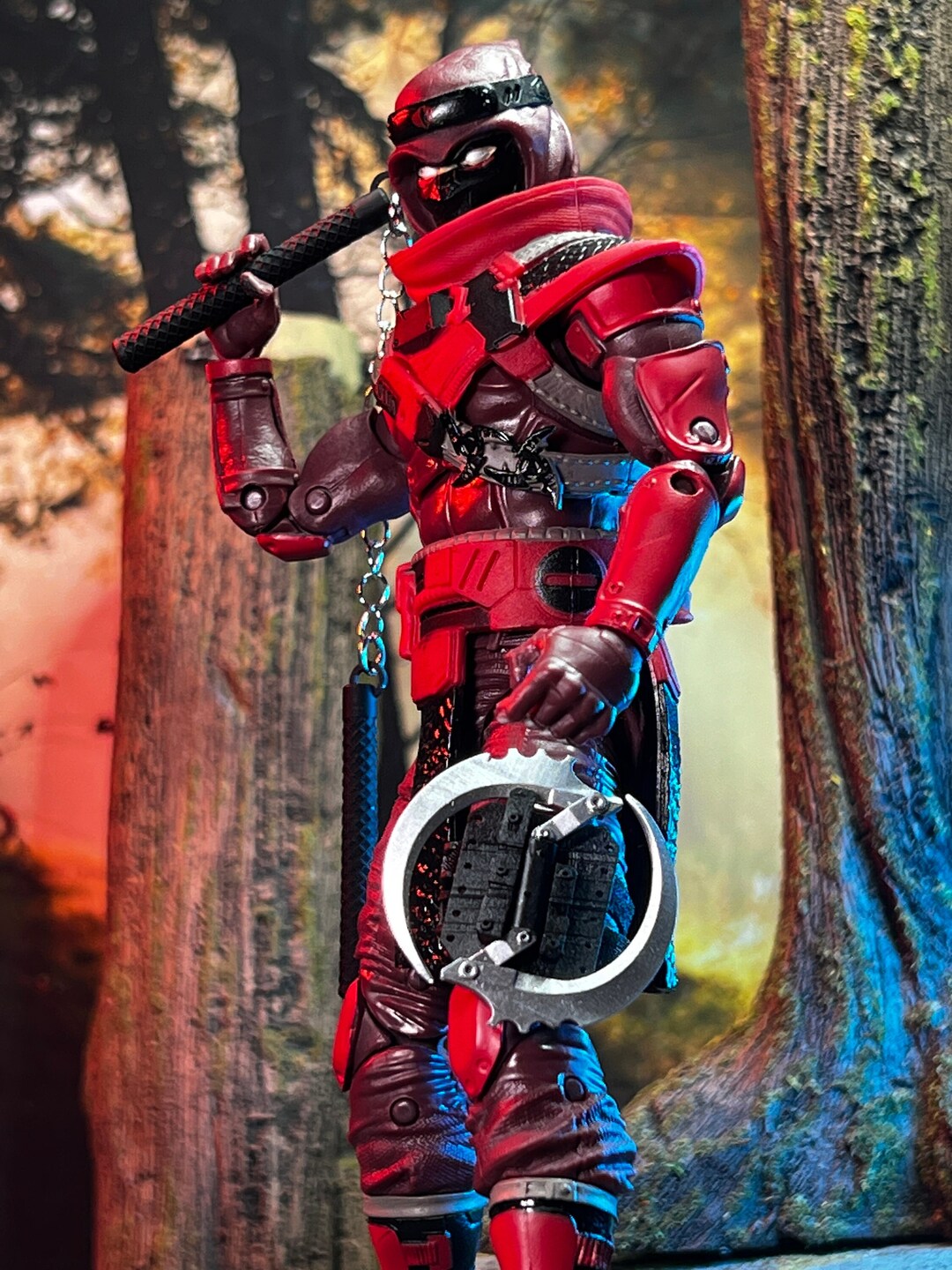 Chakram Throwing Disc Blade With Leg Holster 1:12 Scale Toy Accessory ...