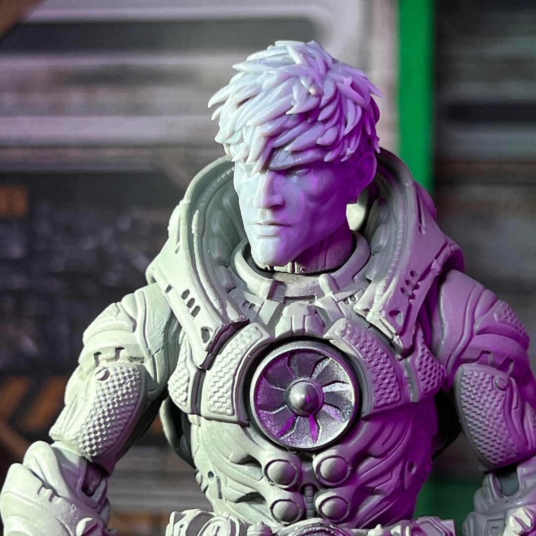Dashing Space Ranger Cosmic Legions Scaled 3D Printed Head Sculpt ...