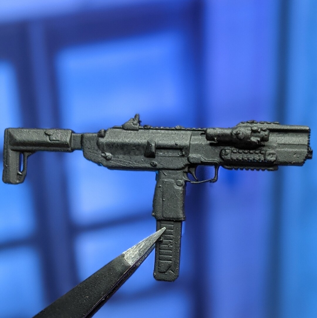 Cerberus Custom MP7 With Integrated Square Suppressor 1:12 Toy ...