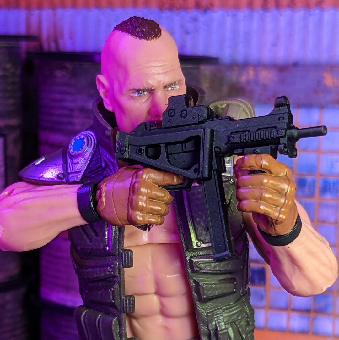 Ump-45 CQC-LV Reflex Sight Foregrip SMG 1:12 Scale Toy Accessory ...