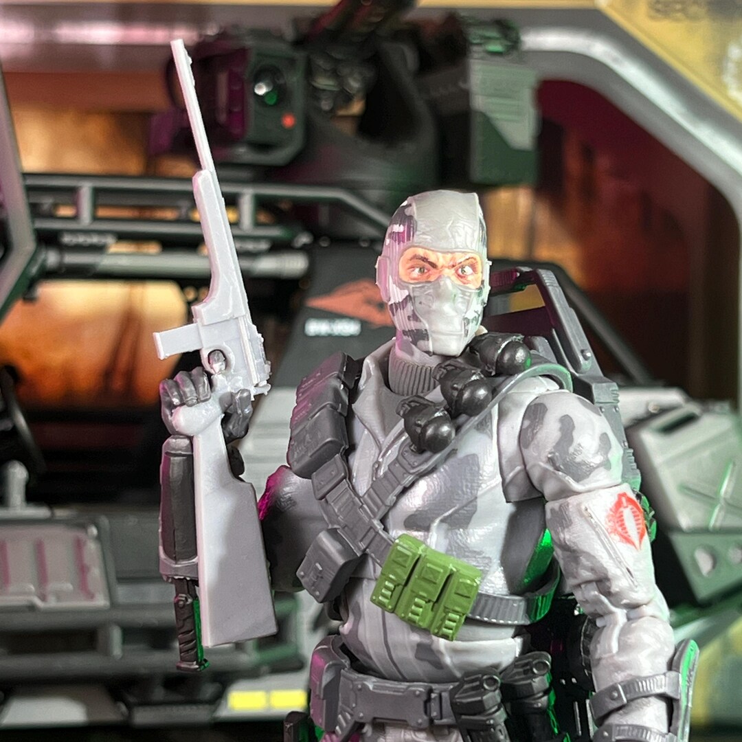 Red 9 Mauser Broomhandle Marksman Pistol With Stock and Extended Mag 1:12 Toy Accessory ...