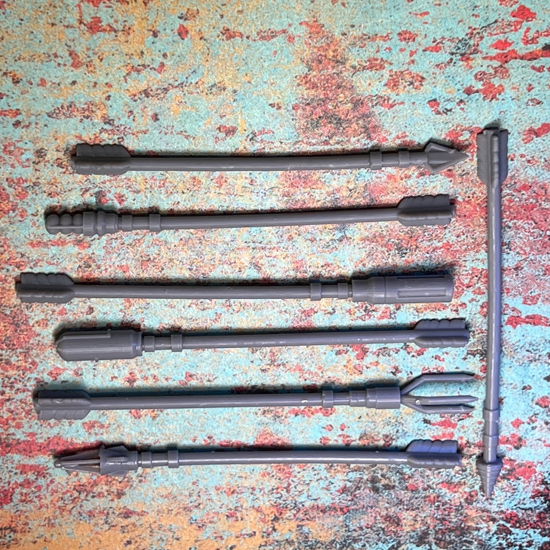 Trick Arrows/specialized Combat Arrows Set of 7 1:12 Toy Accessory ...