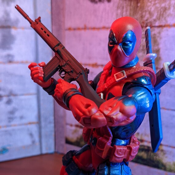 FN FAL Stg58 Wood Stock Assault Rifle 1:12 Toy Accessory | Etsy