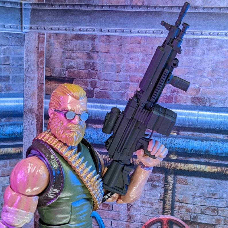 SAW M249-SB Light Machine Gun 1:12 Scale Toy Accessory - Etsy