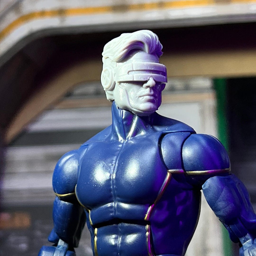Laser Eyed Mutant Leader 3D Printed Head Sculpt (unfinished, Made to ...