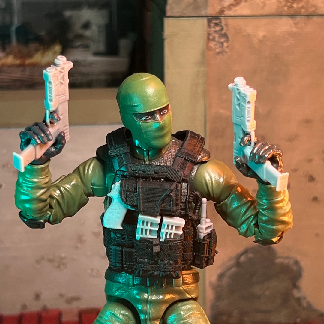 Steel Raven Auto Pistol Set of 2 3D Printed Head Sculpt (unfinished ...
