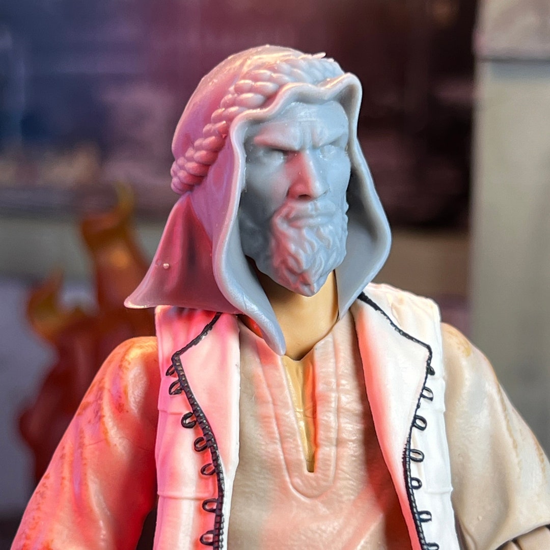 Bedouin Shaykh Tribal Chief 3D Printed Head Sculpt (unfinished, Made to ...