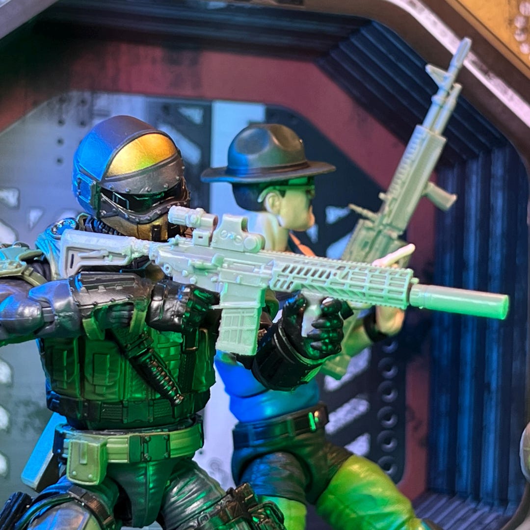MB MCX Z2 Spear Foregrip & Collimator Magnifier Assault Rifle 1:12 ...