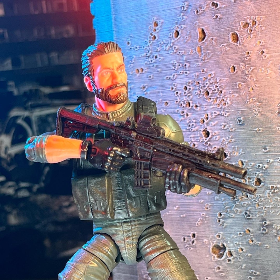 M4 Masterkey Reflex Sight Suppressed Rifle 1:12 Toy Accessory ...