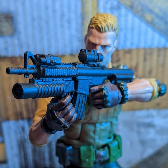M4 SBR With M203 Grenade Launcher 1:12 Scale Toy Accessory - Etsy