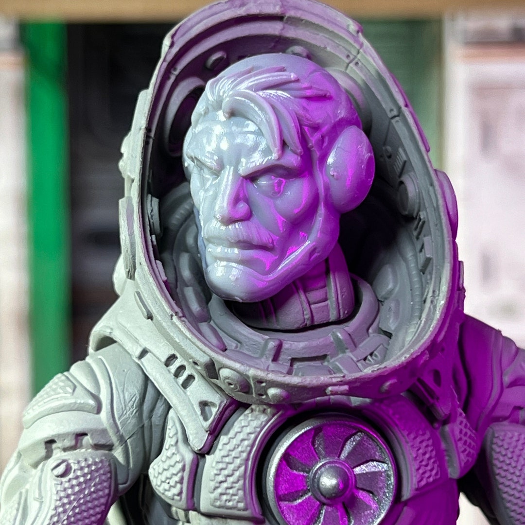Roger Huston, Space Ranger Cosmic Legions Scaled 3D Printed Head Sculpt ...