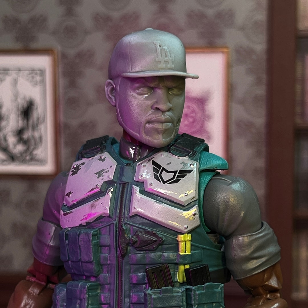 Jackson Cubed West Coast Rapper Custom 3D Printed Head Sculpt ...