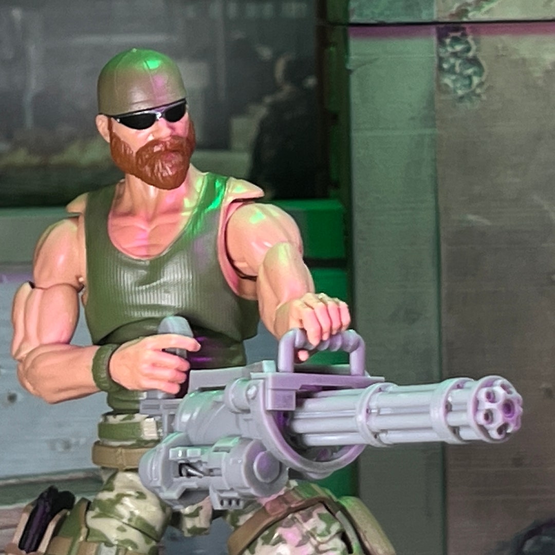 M134 Minigun Man Portable 1:12 Scale Toy Accessory no Ammo Belt ...