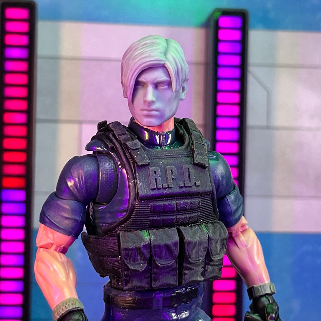 RCPD Rookie Cop Custom 3D Printed Head Sculpt (unfinished, Made to ...