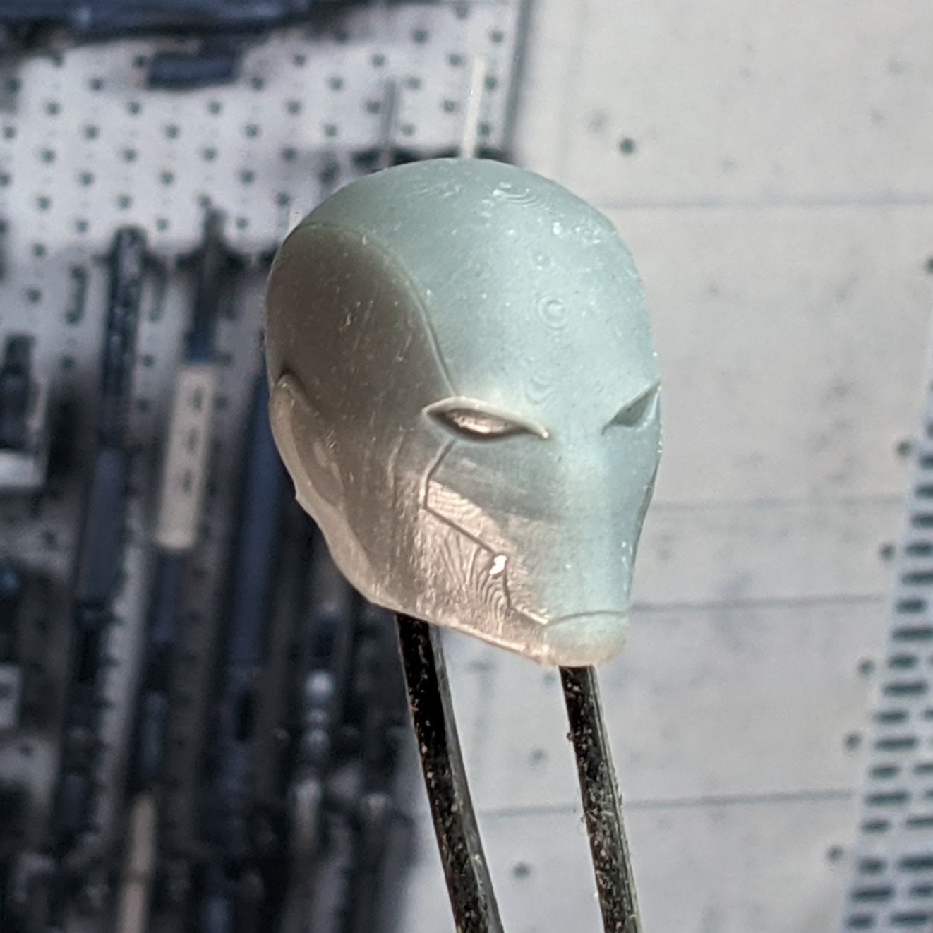 RED BAT VIGILANTE Custom 3D Printed Head Sculpt unfinished - Etsy