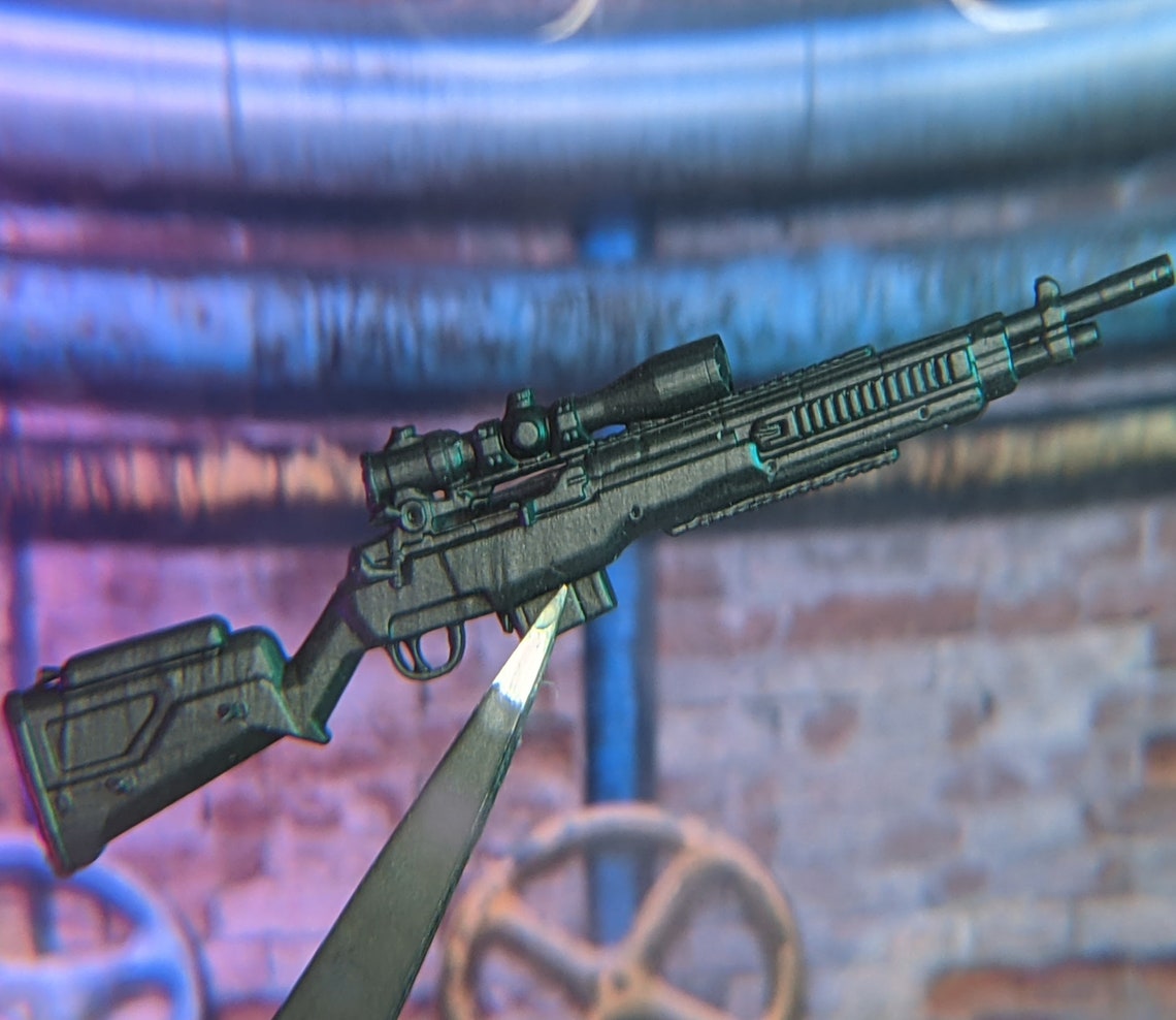 M14 Delta SBR Sniper Rifle 1:12 Scale Toy Accessory - Etsy