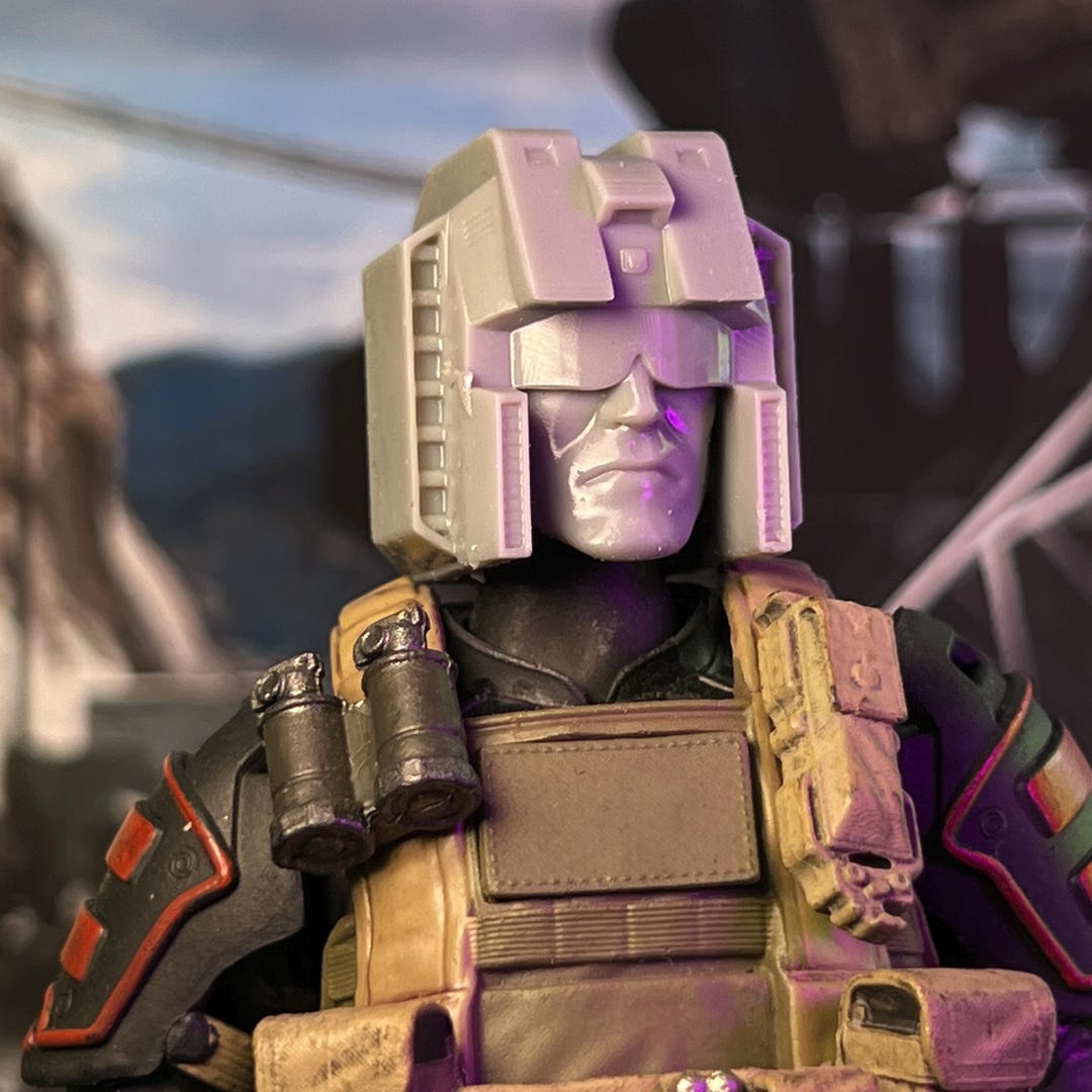 TF Elite- Seeker Soldier Codename Thunderer -VISOR- 1:12 3D Printed Kit ...