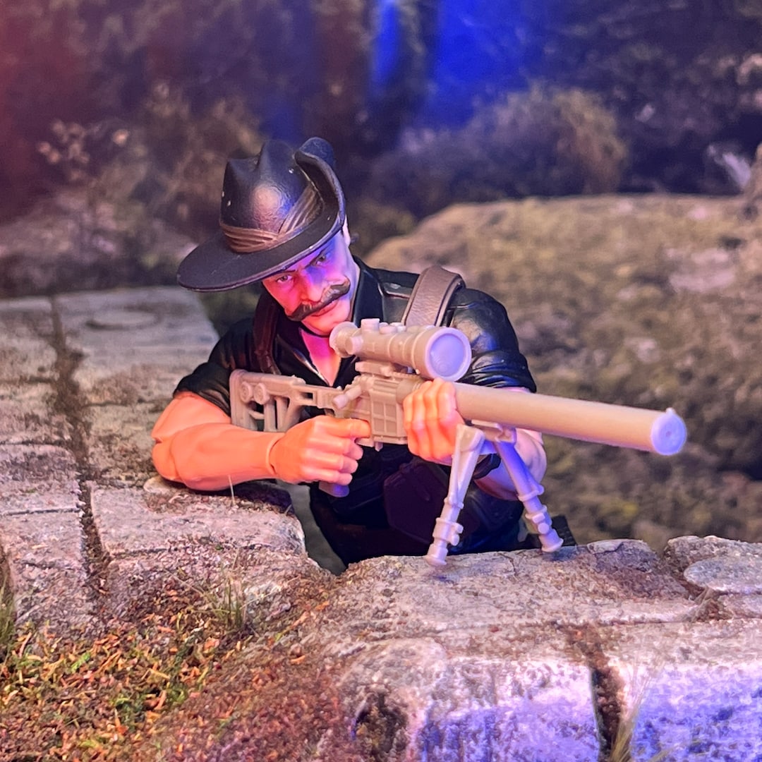 DVL-10 Urbana Saboteur Sniper Rifle Bipod Deployed 1:12 Scale Toy ...