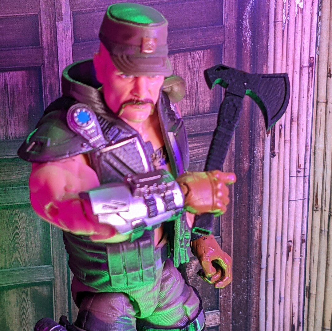 Heavy Tactical Tomahawk Axe 1:12 Toy Accessory (unfinished, Made to ...