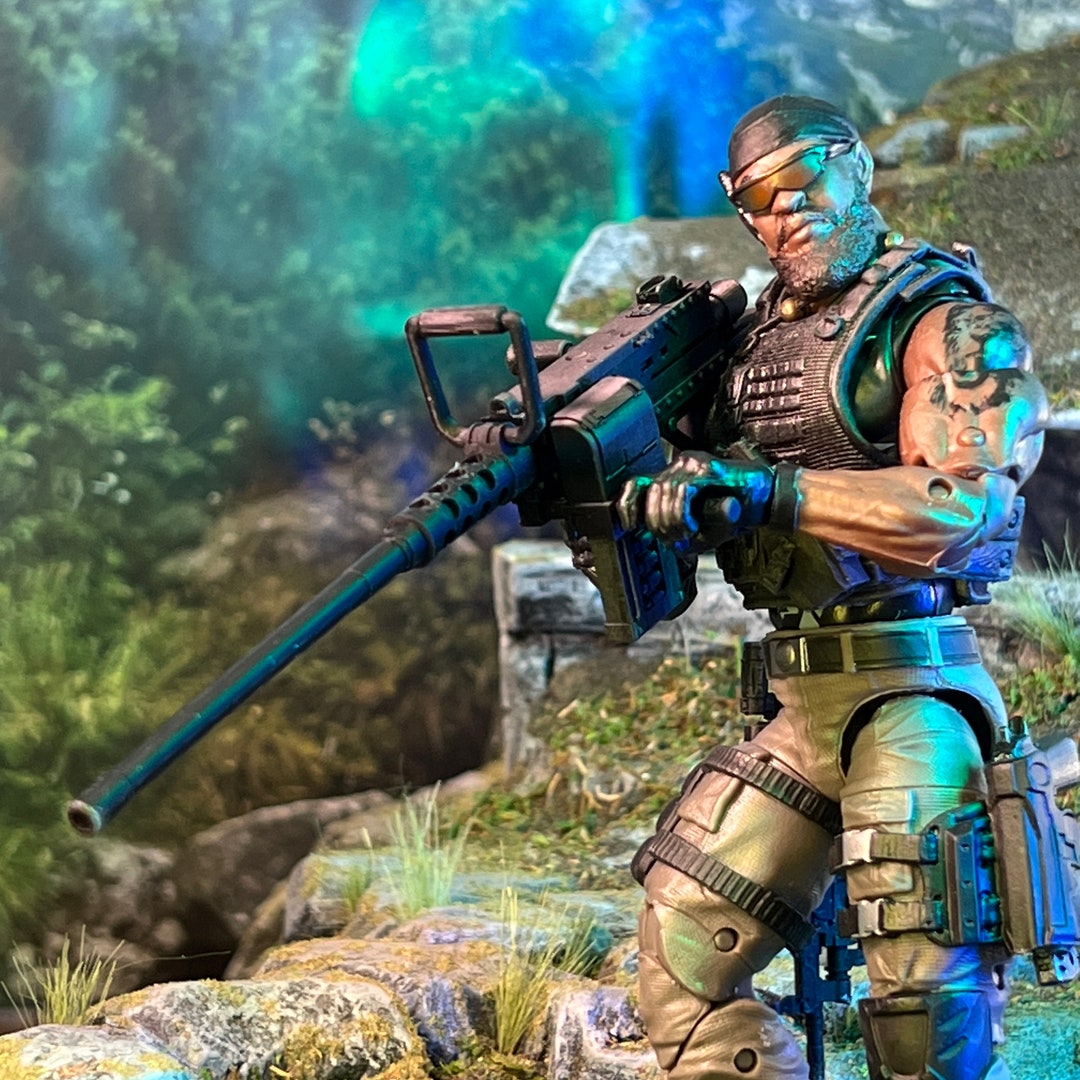 Custom M2 Browning Shoulder Mounted 50 Cal Heavy Machine Gun 1:12 Scale ...