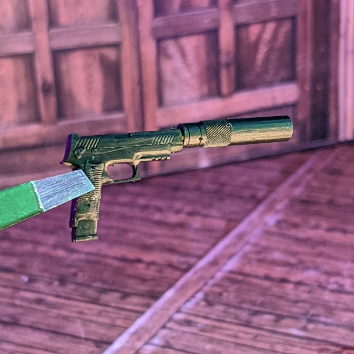 Sig M17 P320 Spec Ops Suppressor Pistol 1:12 Toy Accessory (unfinished ...