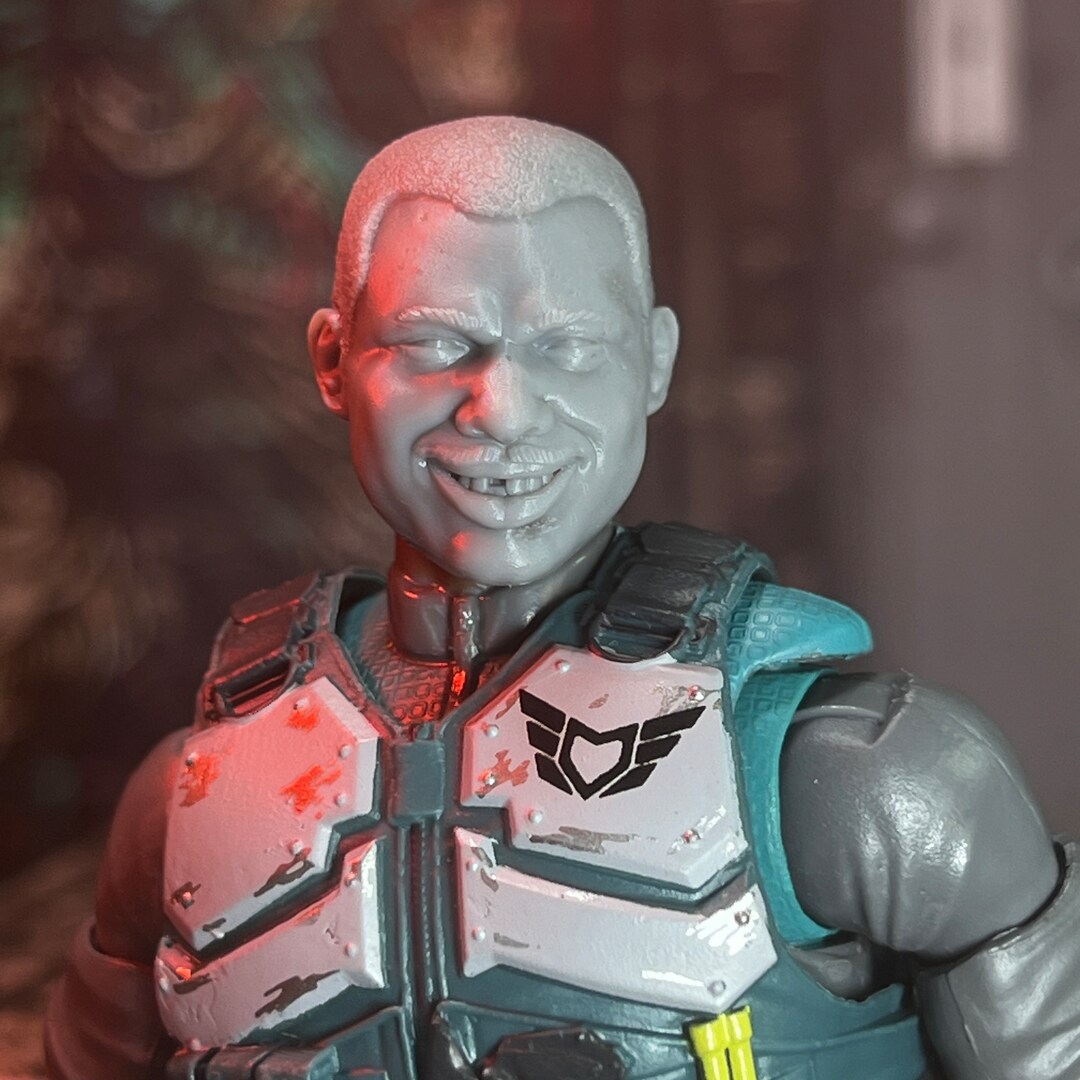 Football Joe 3D Printed Custom Head Sculpt (unfinished, Made to Order ...