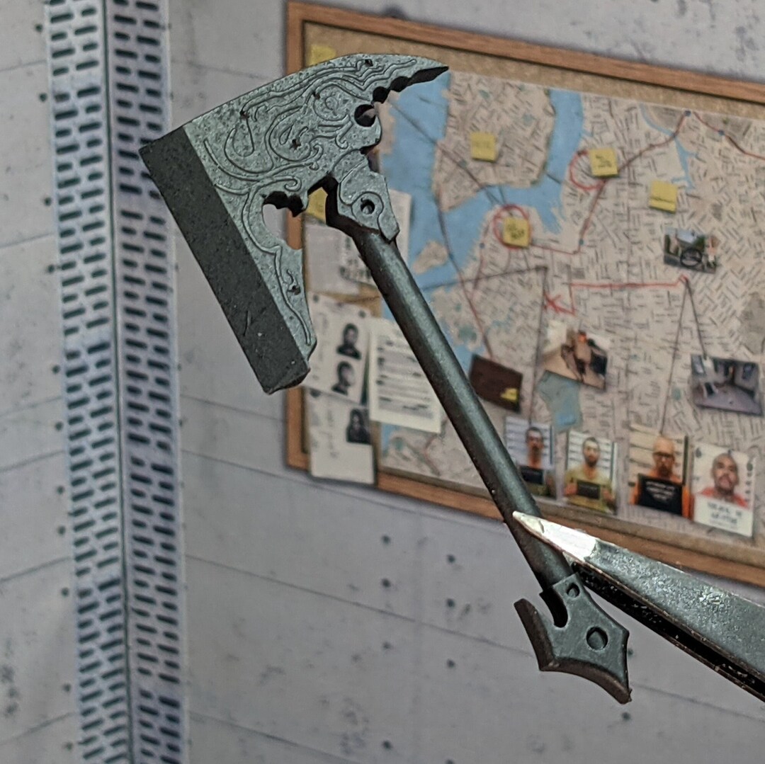 Mountain Cleaver Battle Axe 1:12 Toy Accessory (unfinished, Made to ...