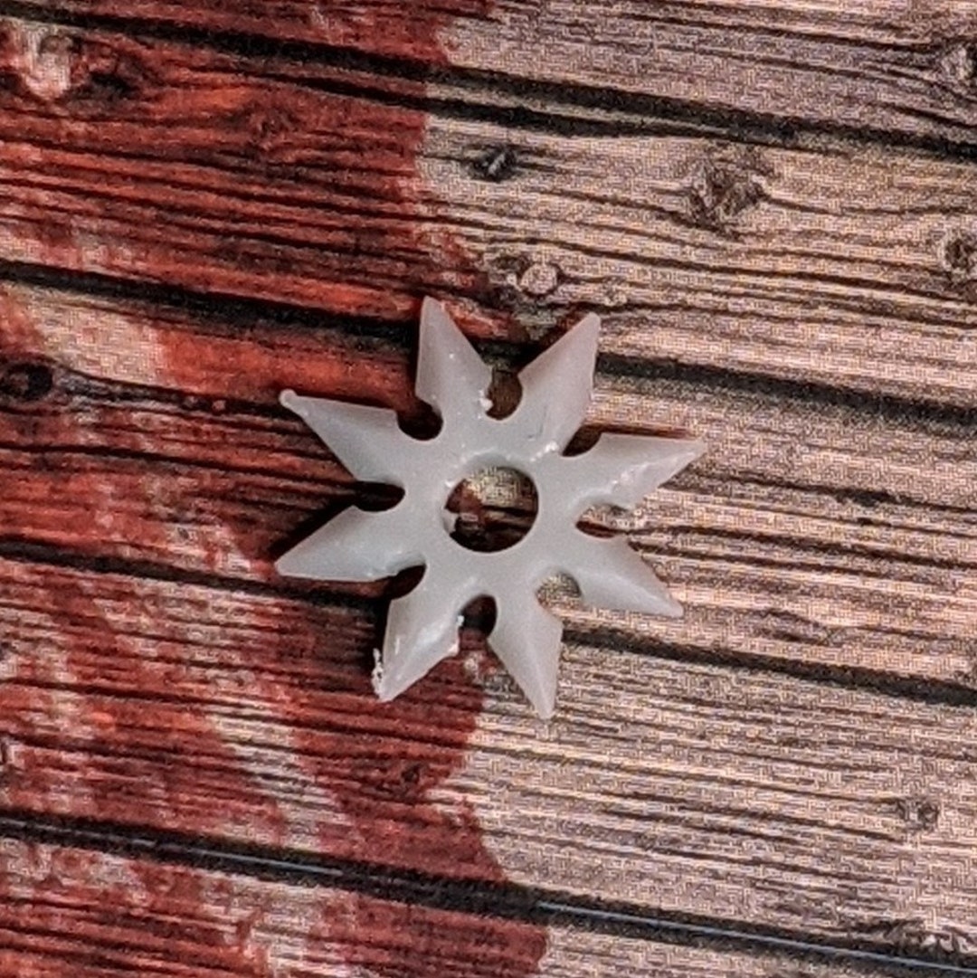 Shuriken Throwing Star Model D X4 1:12 Toy Accessory (unfinished, Made ...