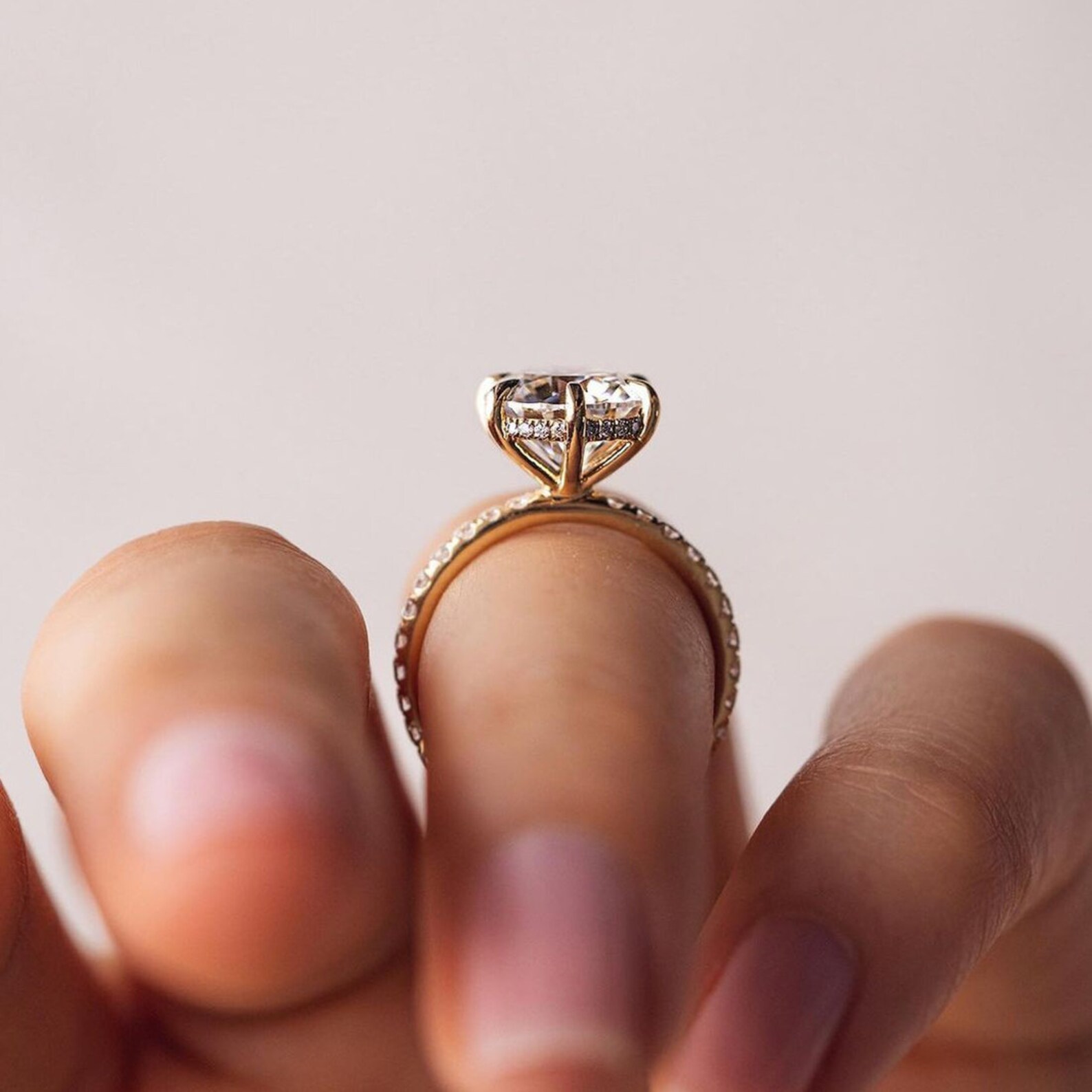 2 CT Solitaire Lab Grown Diamond Engagement Ring Round Cut - Etsy