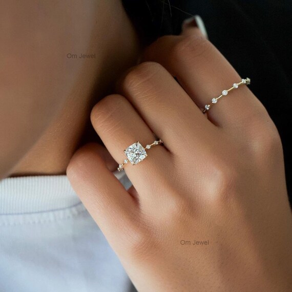 1.4 carat cushion cut diamond ring store