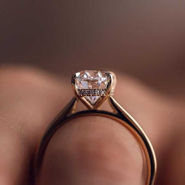 Lab Created Yellow Diamond Ring - Etsy