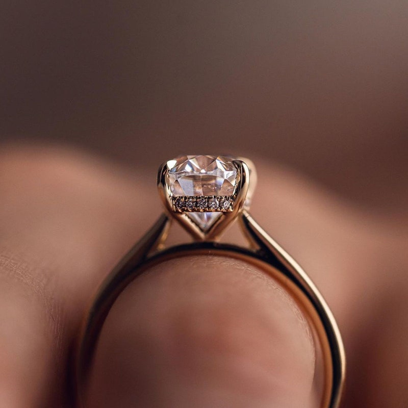 Lab Created Yellow Diamond Ring - Etsy