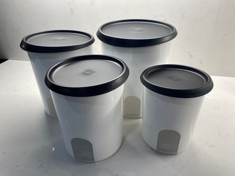 Tupperware Canister Set 4-piece - Etsy