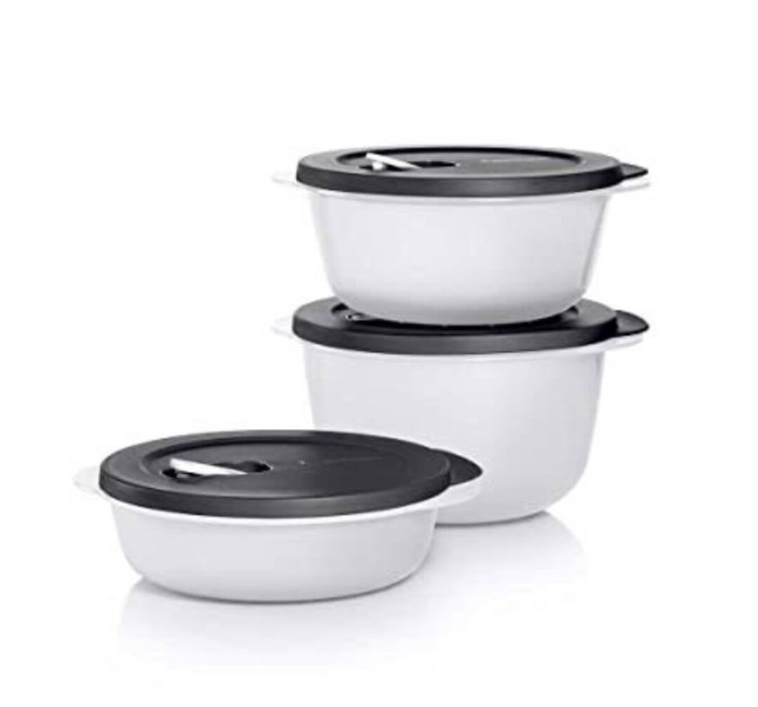 Tupperware Bowl Set 3-piece - Etsy