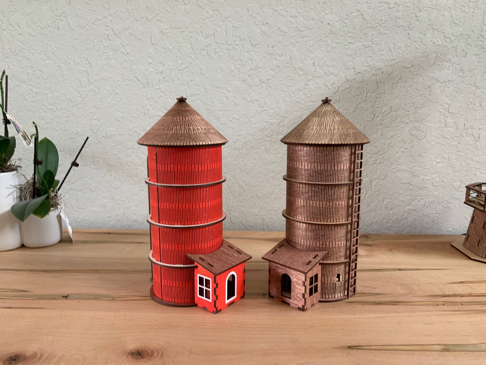 Digital Download, Miniature Barn and Silo, Laser Cut, Glowforge, Farm ...