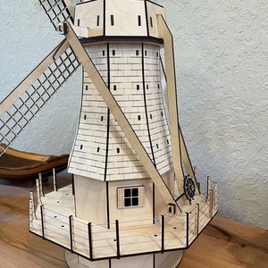 Digital Download SVG- Laser Cut Dutch Windmill, Netherlands, Glowforge ...