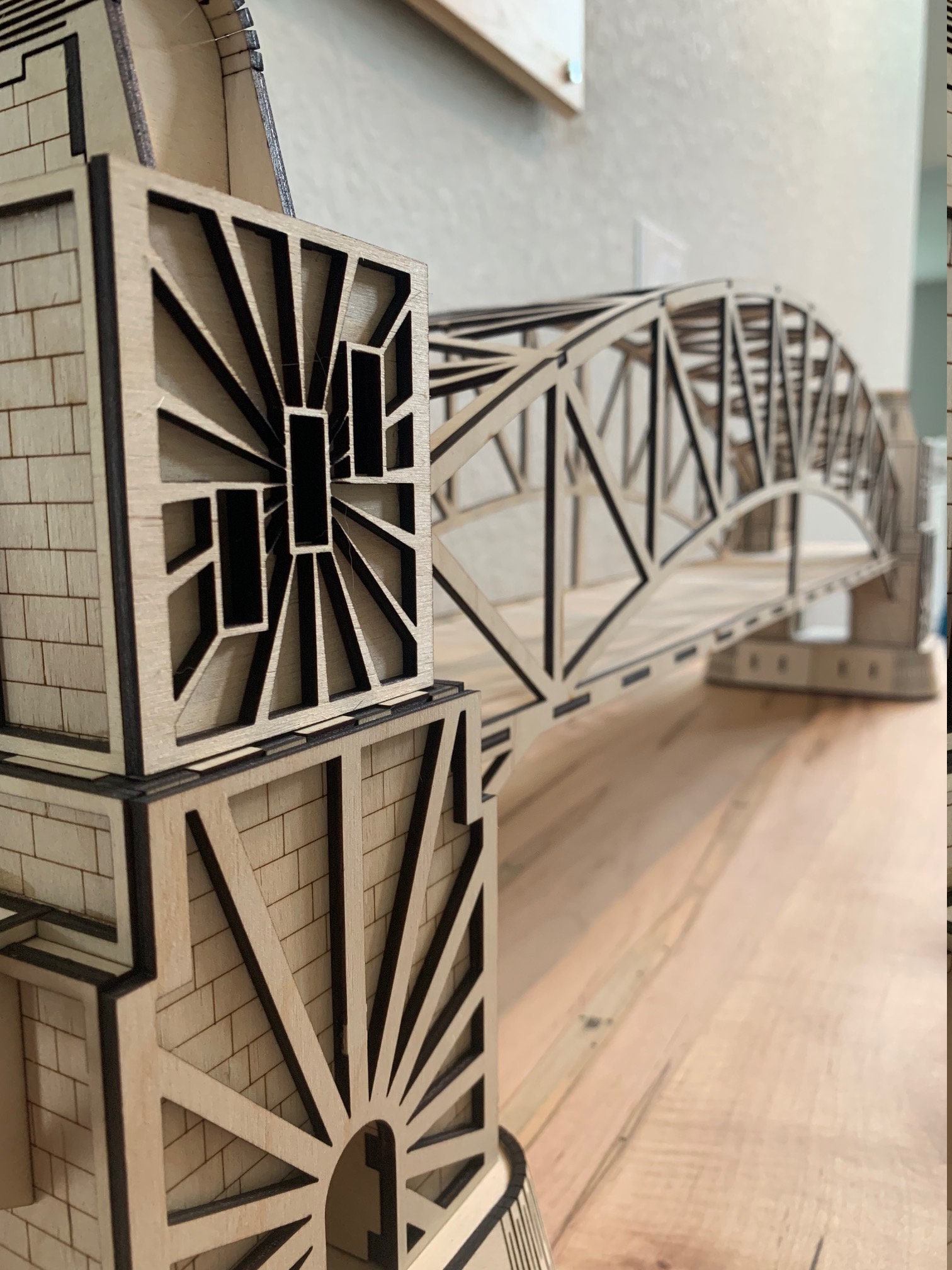 Digital Download Laser Cut Truss Bridge Glowforge | Etsy