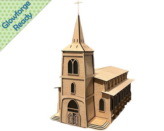 Digital Download Laser Cut Church Glowforge Nativity LED - Etsy