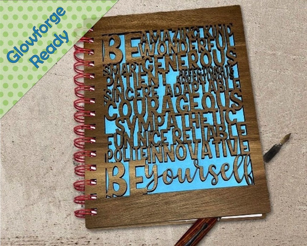 Digital File - Journal Cover, Be Yourself - SVG, PNG, PDF - Great for ...