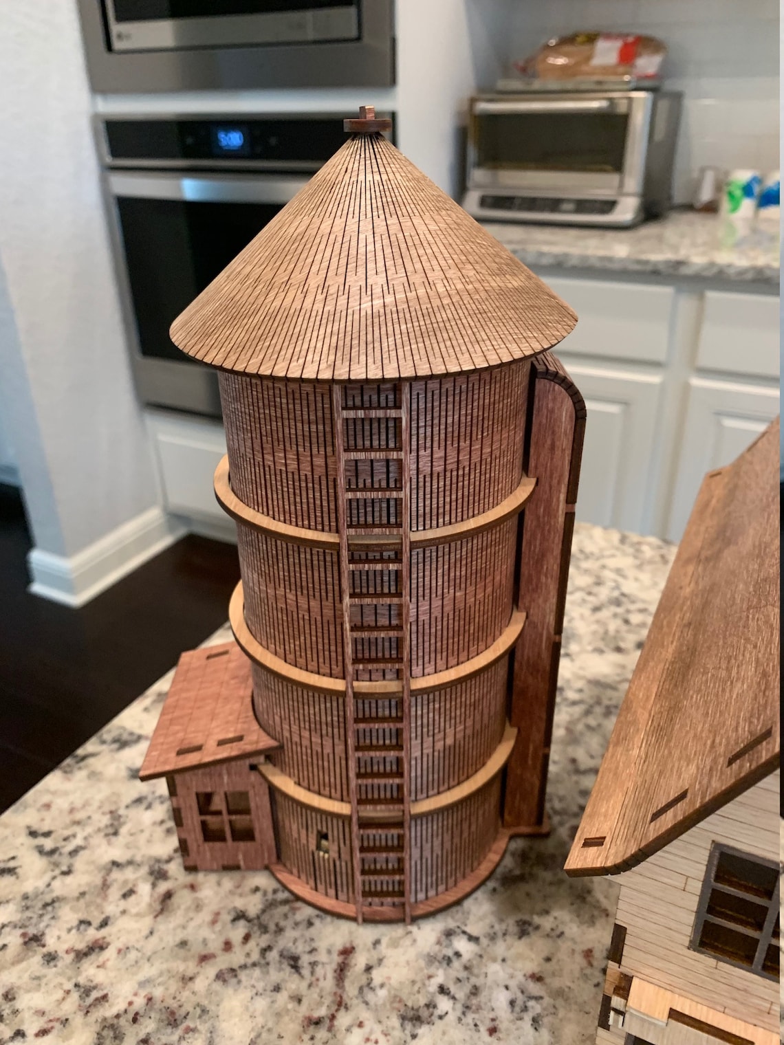 Digital Download Miniature Barn and Silo Laser Cut - Etsy