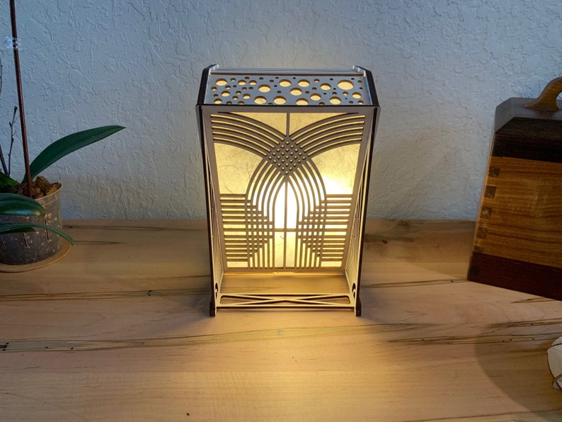 Digital Download Laser Cut Art Deco Style Lamp Lantern - Etsy