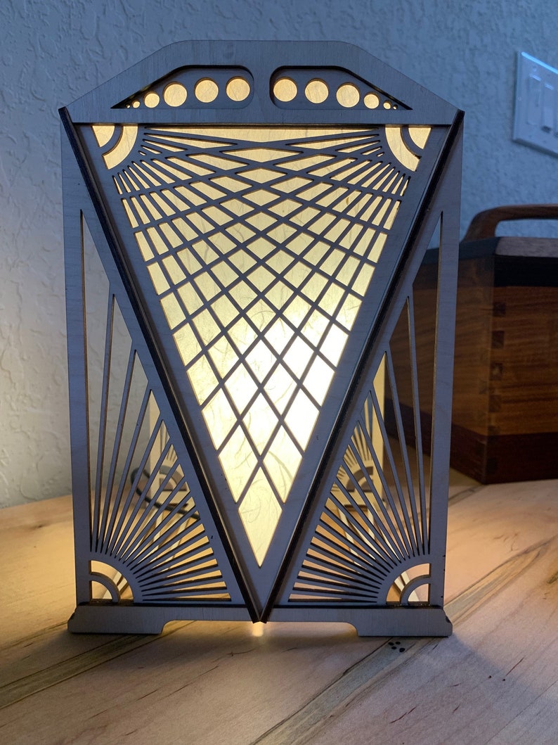 Digital Download Laser Cut Art Deco Style Lamp Lantern - Etsy