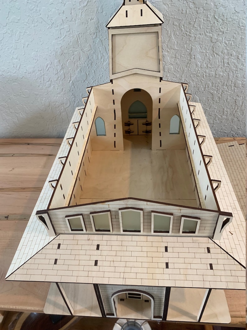 Digital Download Laser Cut Church Glowforge Nativity LED - Etsy