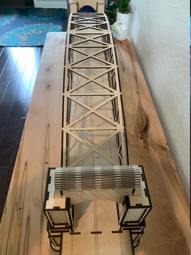 Digital Download Laser Cut Truss Bridge Glowforge | Etsy