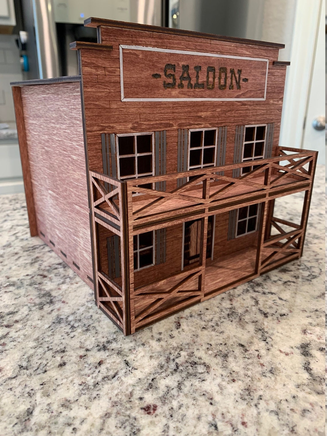Digital Download Laser Cut Miniature Saloon Old West | Etsy
