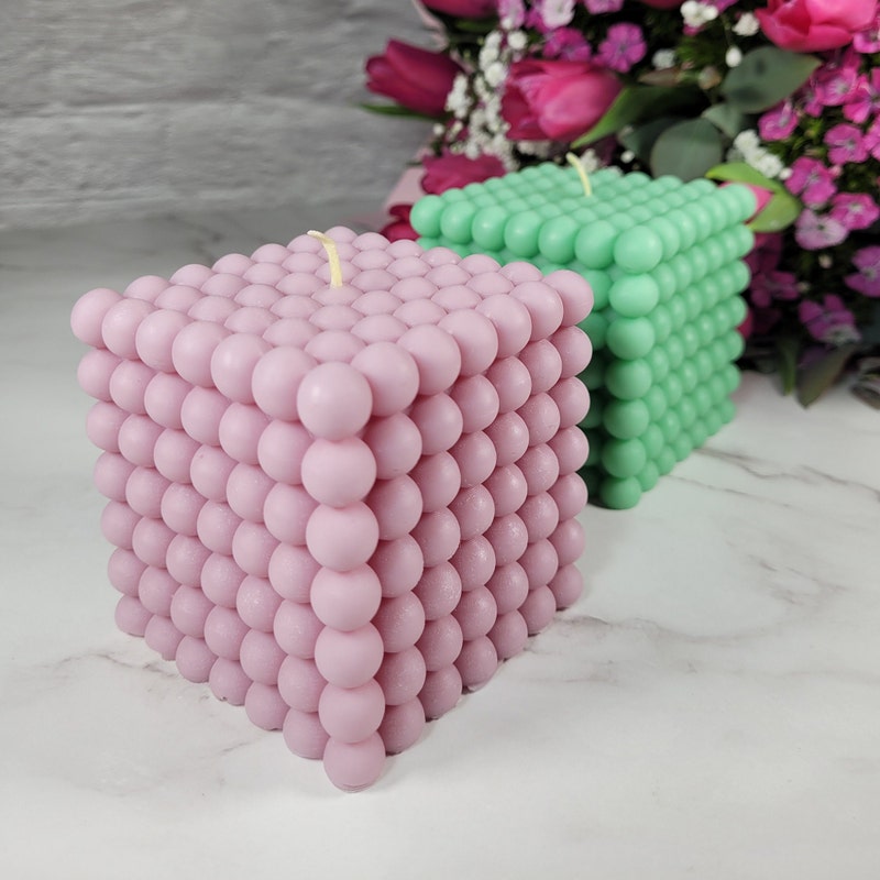 Rubik's Cube Candle - Etsy