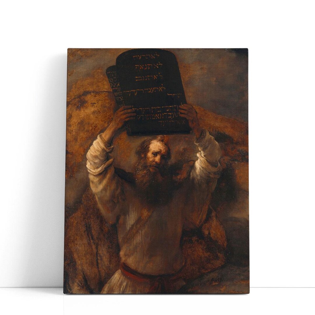 Rembrandt Van Rijn Art, Moses Smashing the Tablets of the Law, 1659 ...